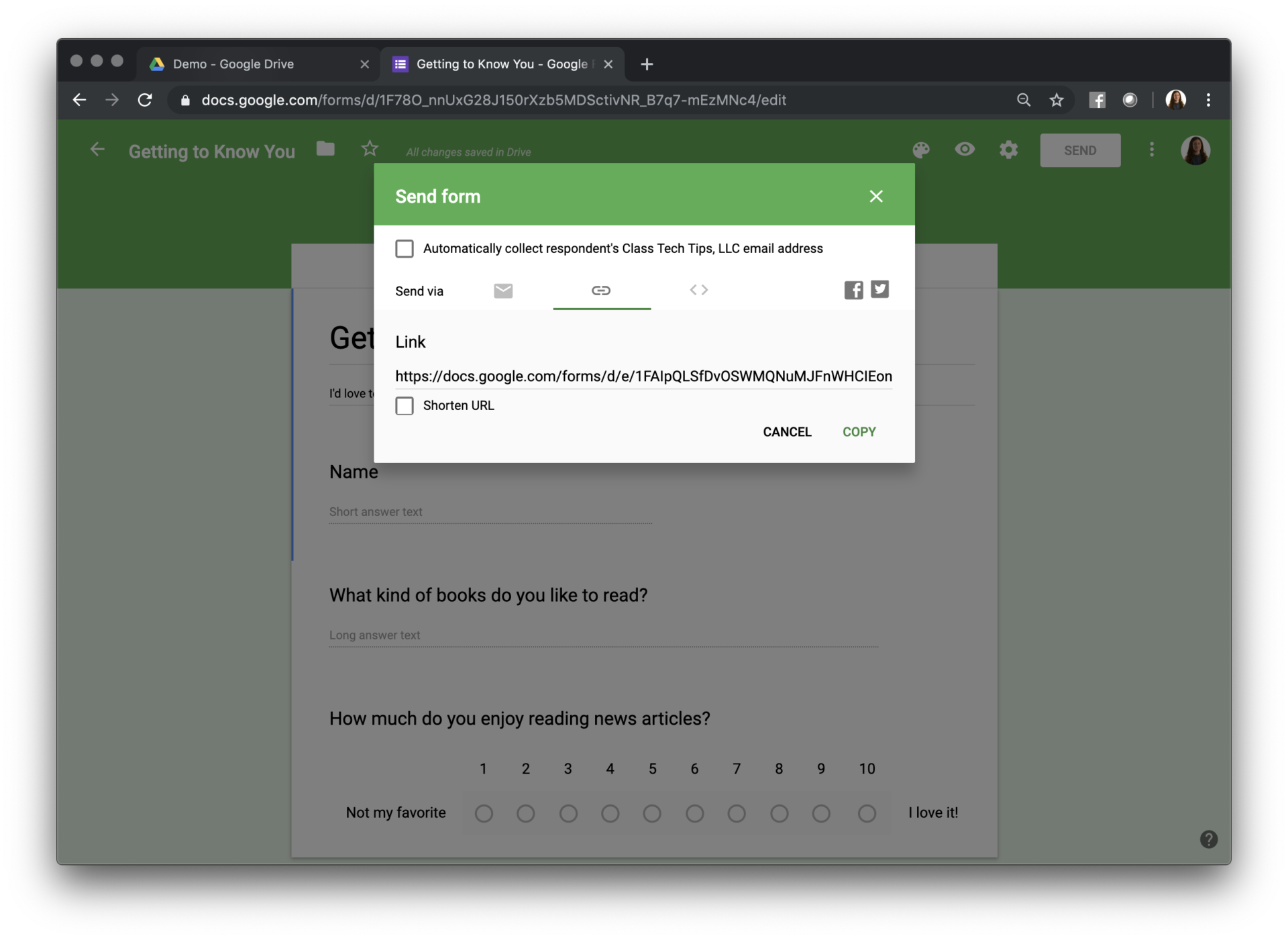 How To Link Google Forms To QR Codes Class Tech Tips