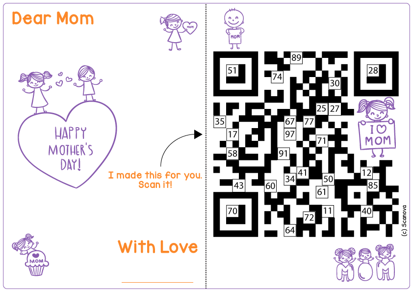 QR Code Mother's Day Activities from Scanova - Class Tech Tips