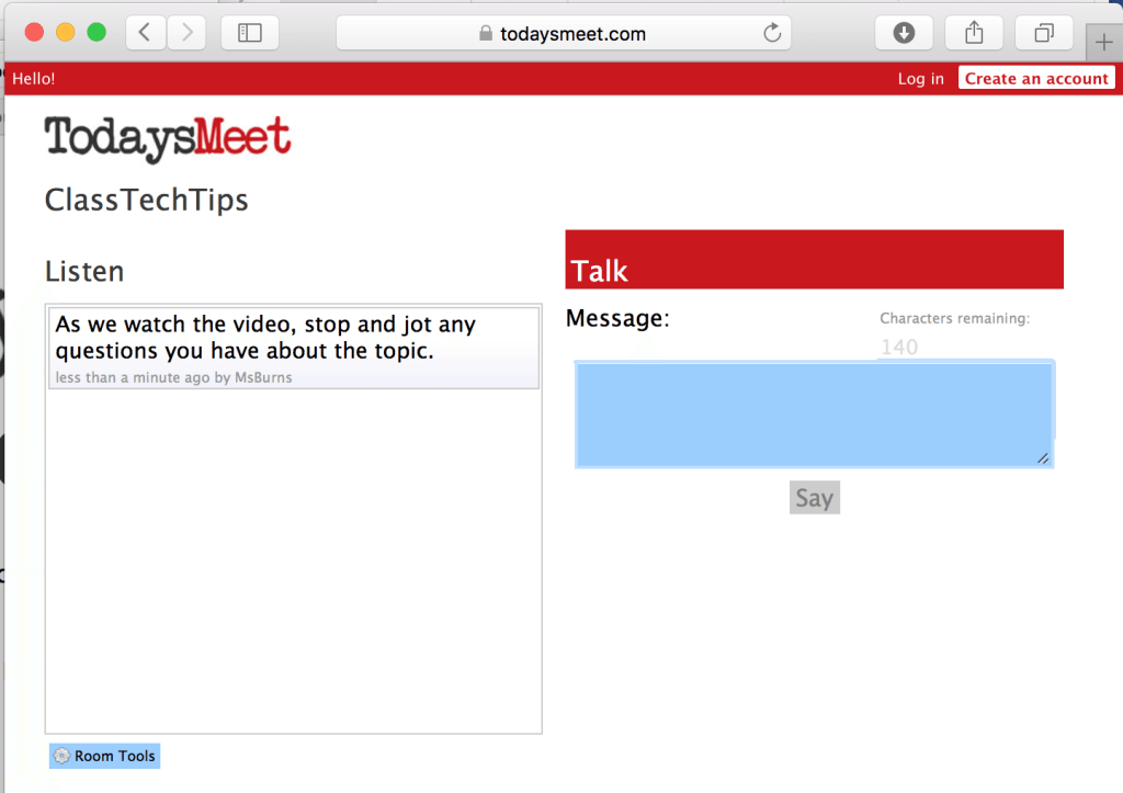How-to Start a Backchannel in Your Classroom - Class Tech Tips