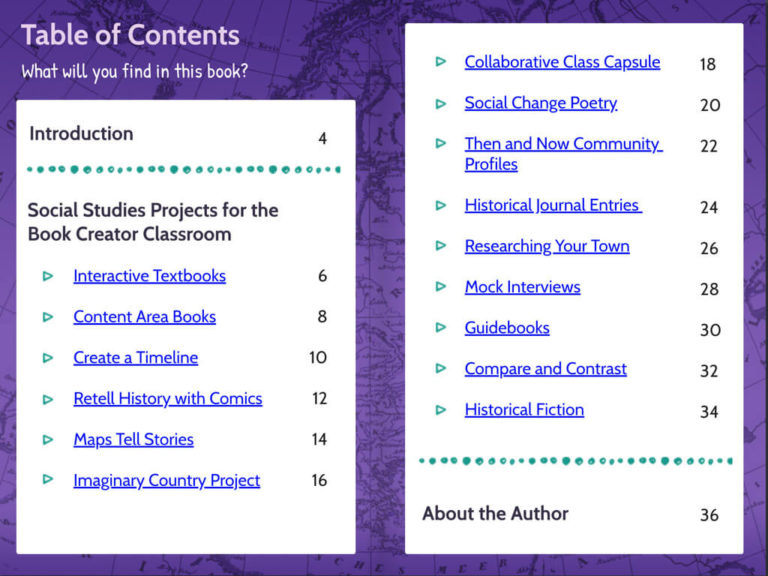 15 Social Studies Projects for Book Creator Classrooms - Class Tech Tips