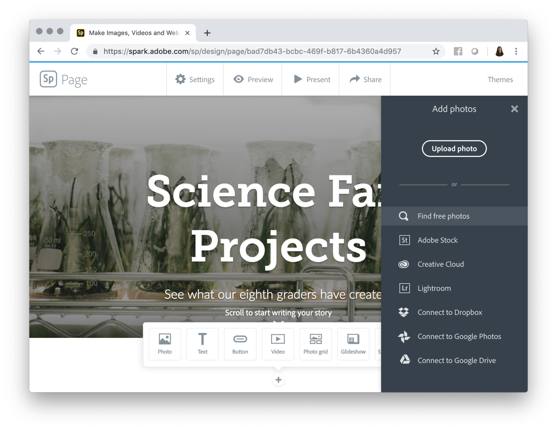 How To Share Pictures of Student Work with Spark Page - Class Tech Tips