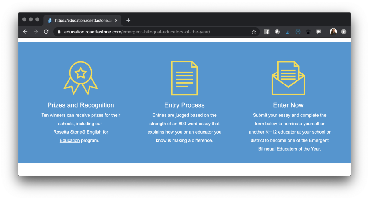 Emergent Bilingual Educators Award Program from Rosetta Stone - Class Tech Tips