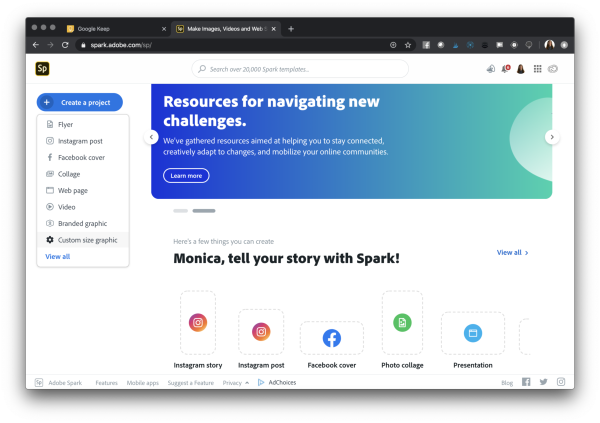 How to Make Images for Google Keep Notes with Spark Post - Class Tech Tips