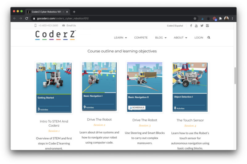Virtual Robotics Competition for Students from CoderZ - Class Tech Tips