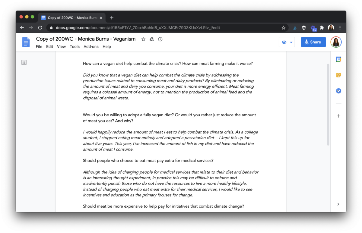 A 200 Word Challenge for Student Writers - Class Tech Tips