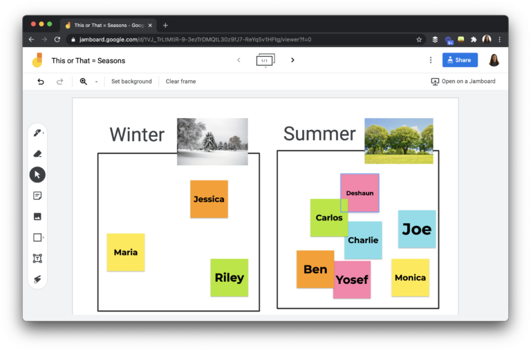 5 Quick Activities to Try with Jamboard Tomorrow - Class Tech Tips