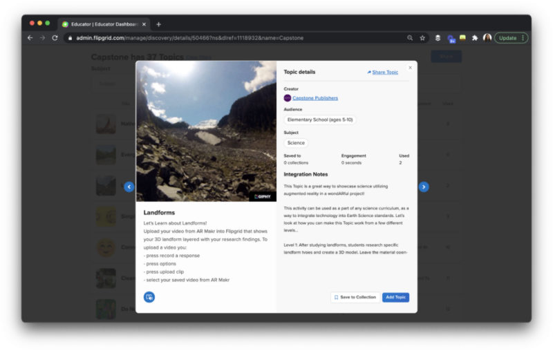 Quick, Creative Reading Responses with Capstone Connect and Flipgrid ...