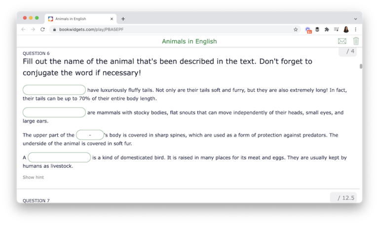Create Interactive Assignments and Automatically Grade with BookWidgets ...