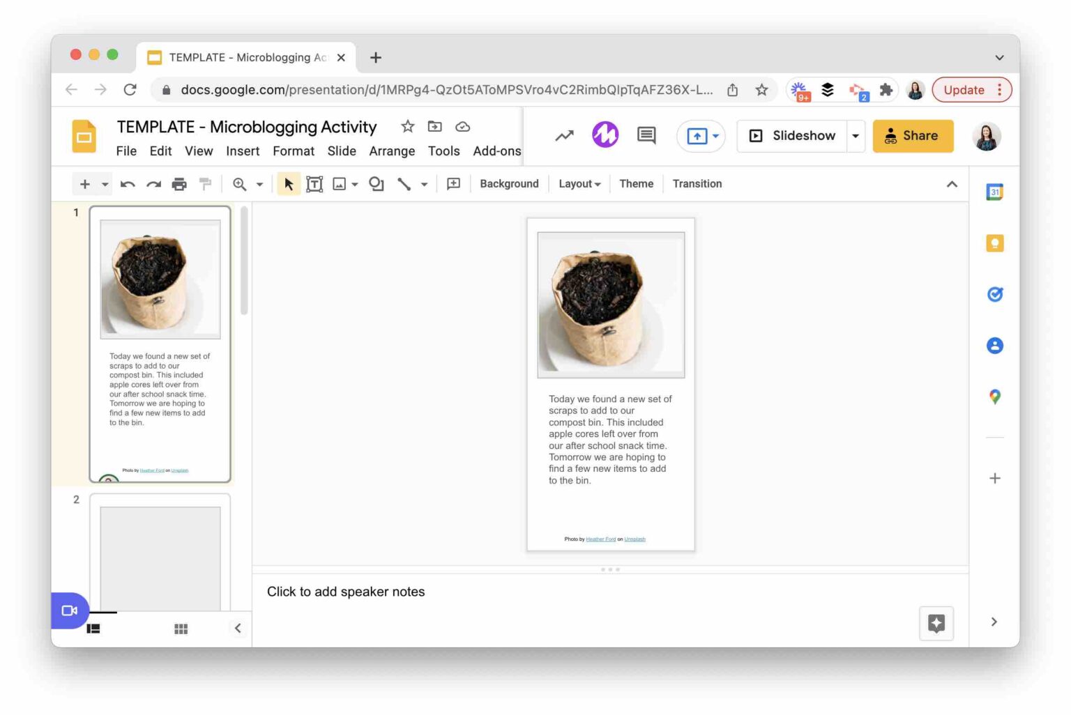 A Microblogging Lesson Idea and Template You Can Customize - Class Tech ...