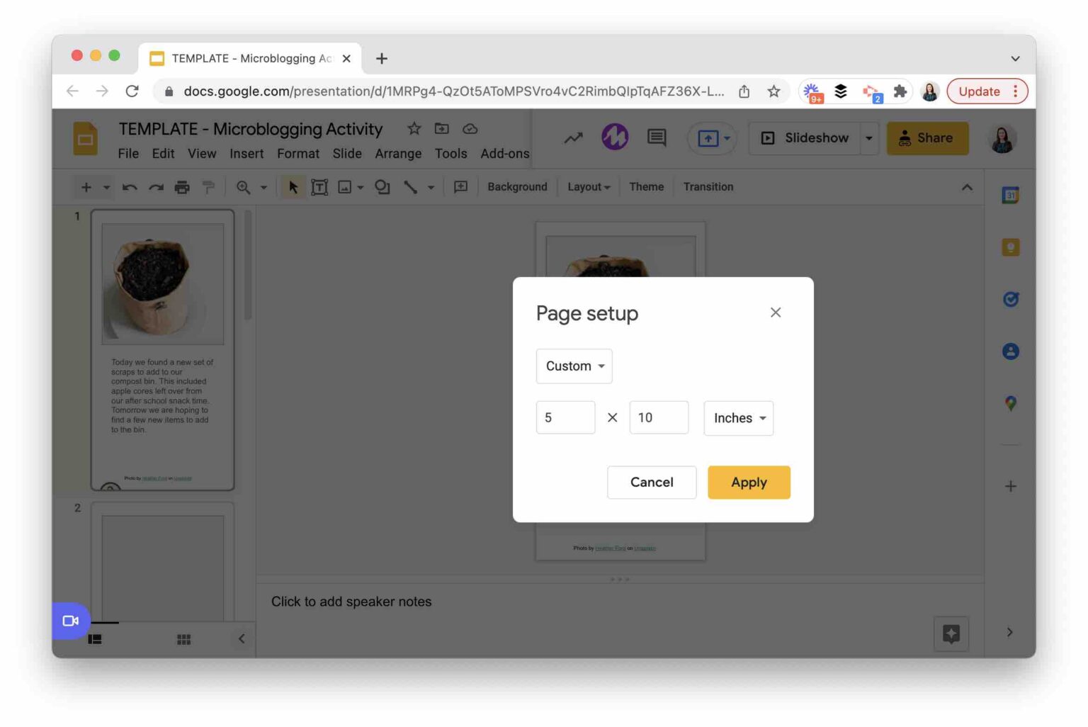 A Microblogging Lesson Idea and Template You Can Customize - Class Tech ...