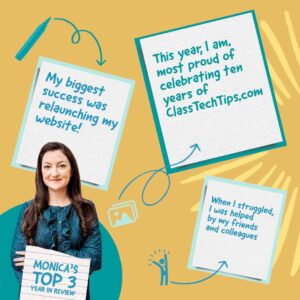 Year in Review Template and Creativity Challenge - Class Tech Tips