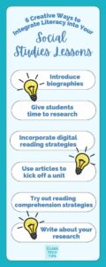 6 Creative Ways to Integrate Literacy into Your Social Studies Lessons ...