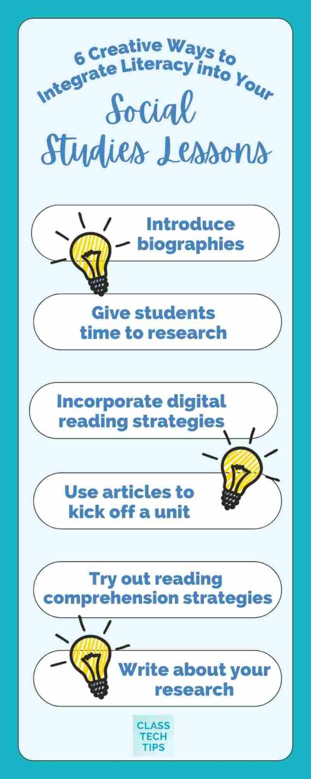 6 Creative Ways to Integrate Literacy into Your Social Studies Lessons ...
