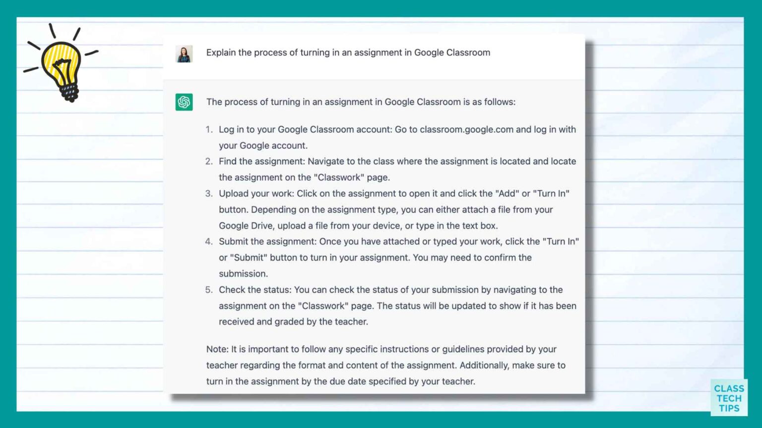 10 Things Teachers Can Do with ChatGPT to Save Time - Class Tech Tips