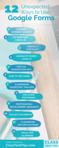 12 Unexpected Ways to Use Google Forms - Class Tech Tips