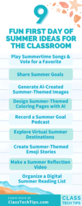 9 Fun First Day of Summer Ideas for the Classroom - Class Tech Tips